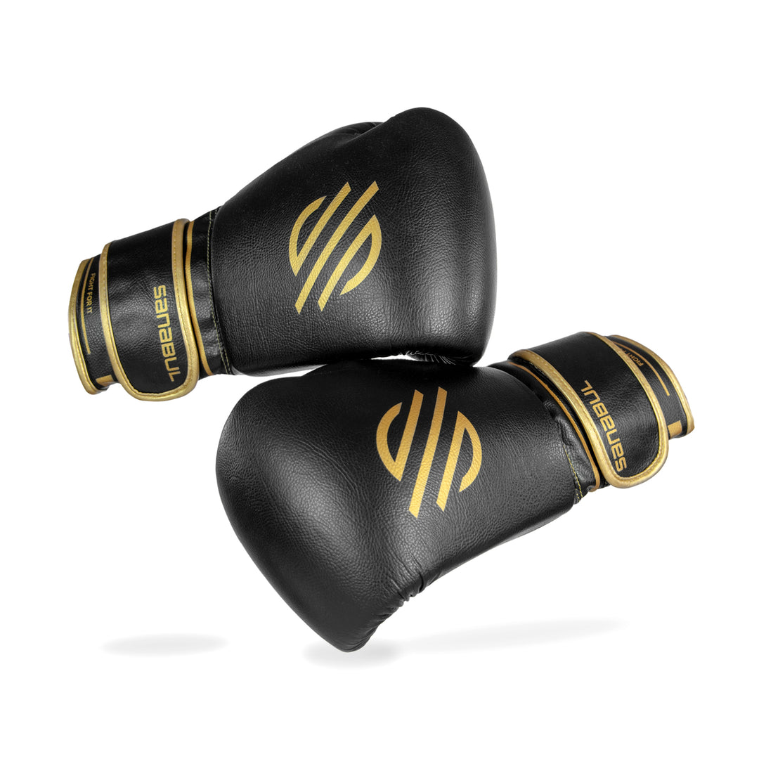 Gold Strike Pro Boxing & Kickboxing Gloves | Sanabul