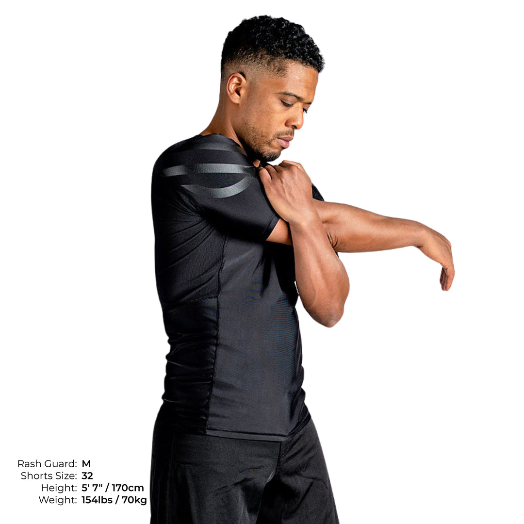 Jiu Jitsu & MMA Short Sleeve Compression Rash Guard - Sanabul