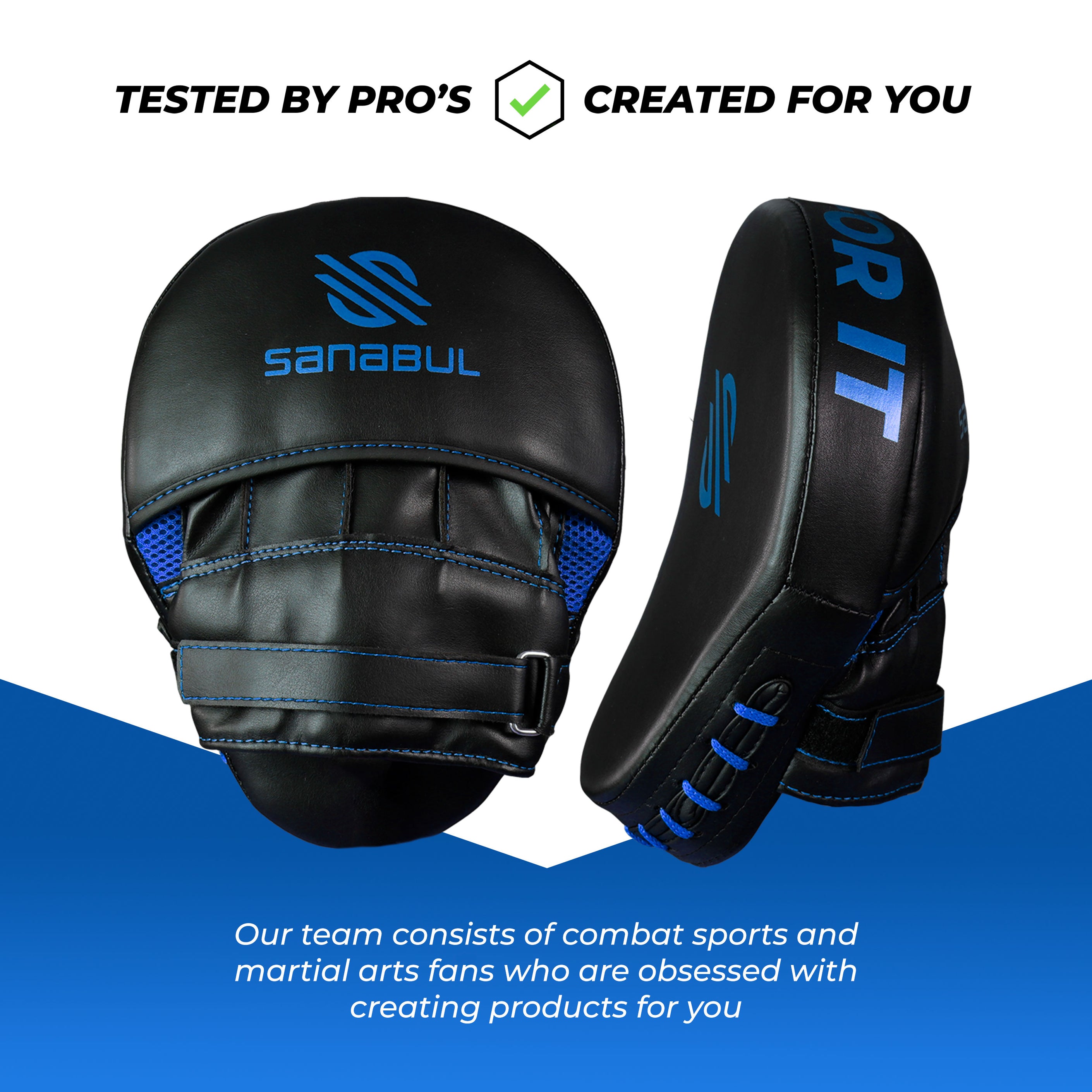 Essential Curved Boxing & MMA Punch Mitts | Sanabul