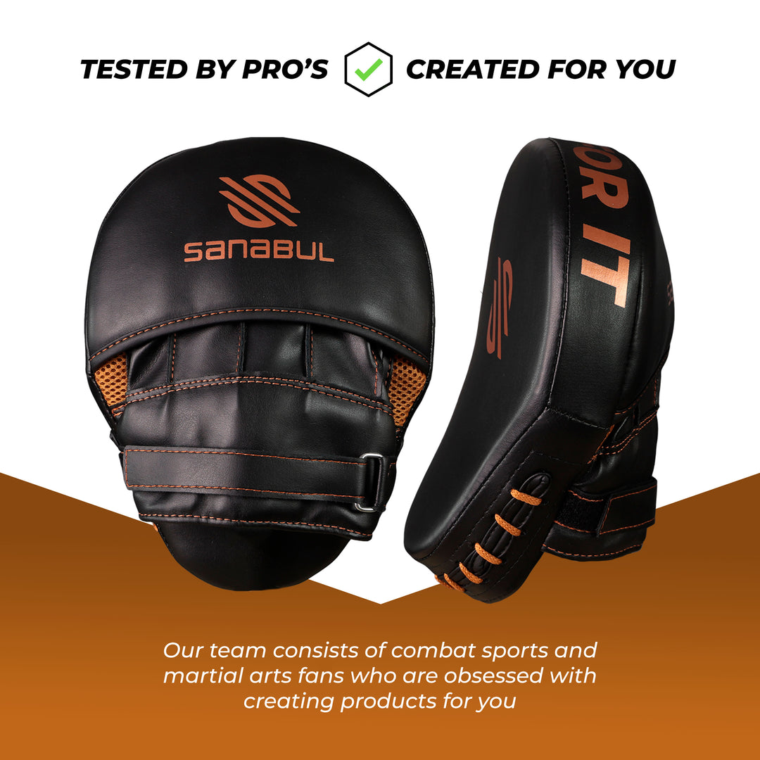 Essential Curved Boxing & MMA Punch Mitts | Sanabul