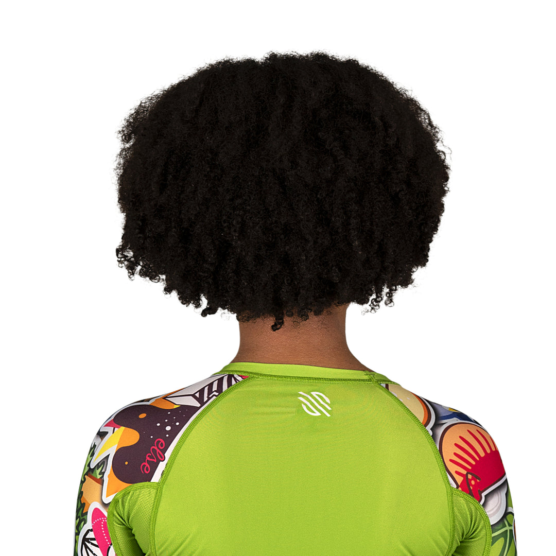 Kids and Teens Sticker Bomb MMA & No Gi Jiu Jitsu Rash Guard – Sanabul
