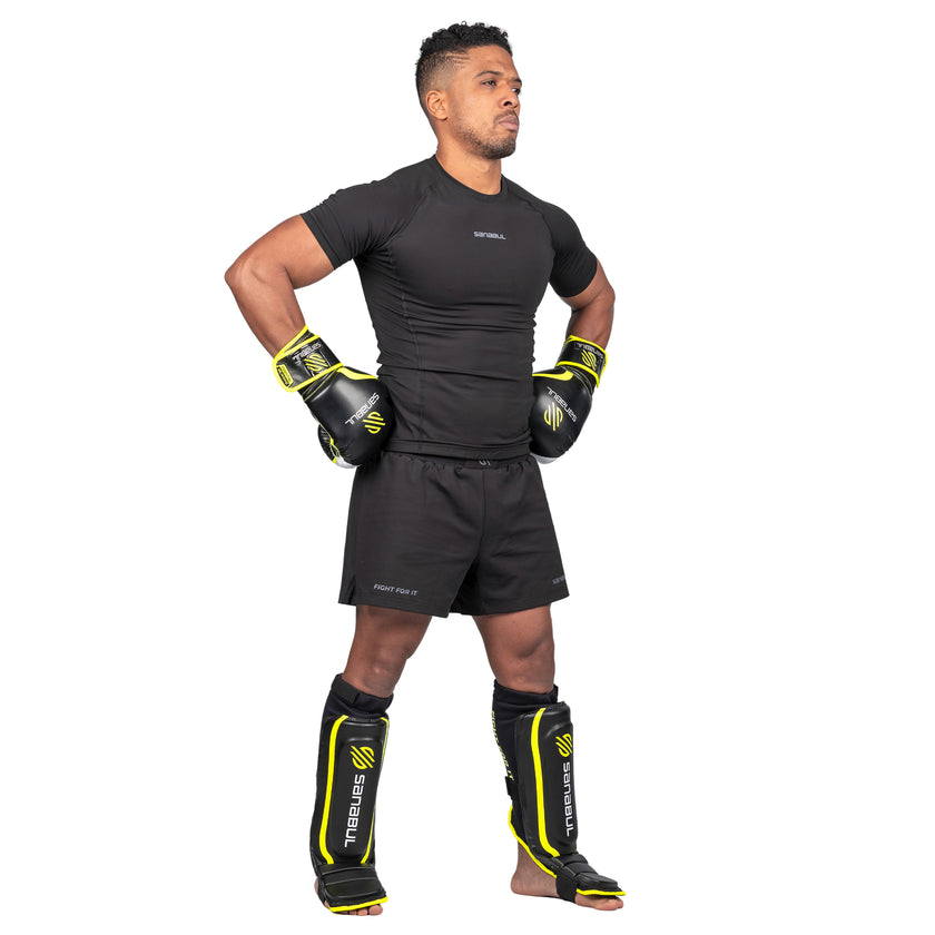 Essential Hybrid MMA & Kickboxing Shin Guards | Sanabul