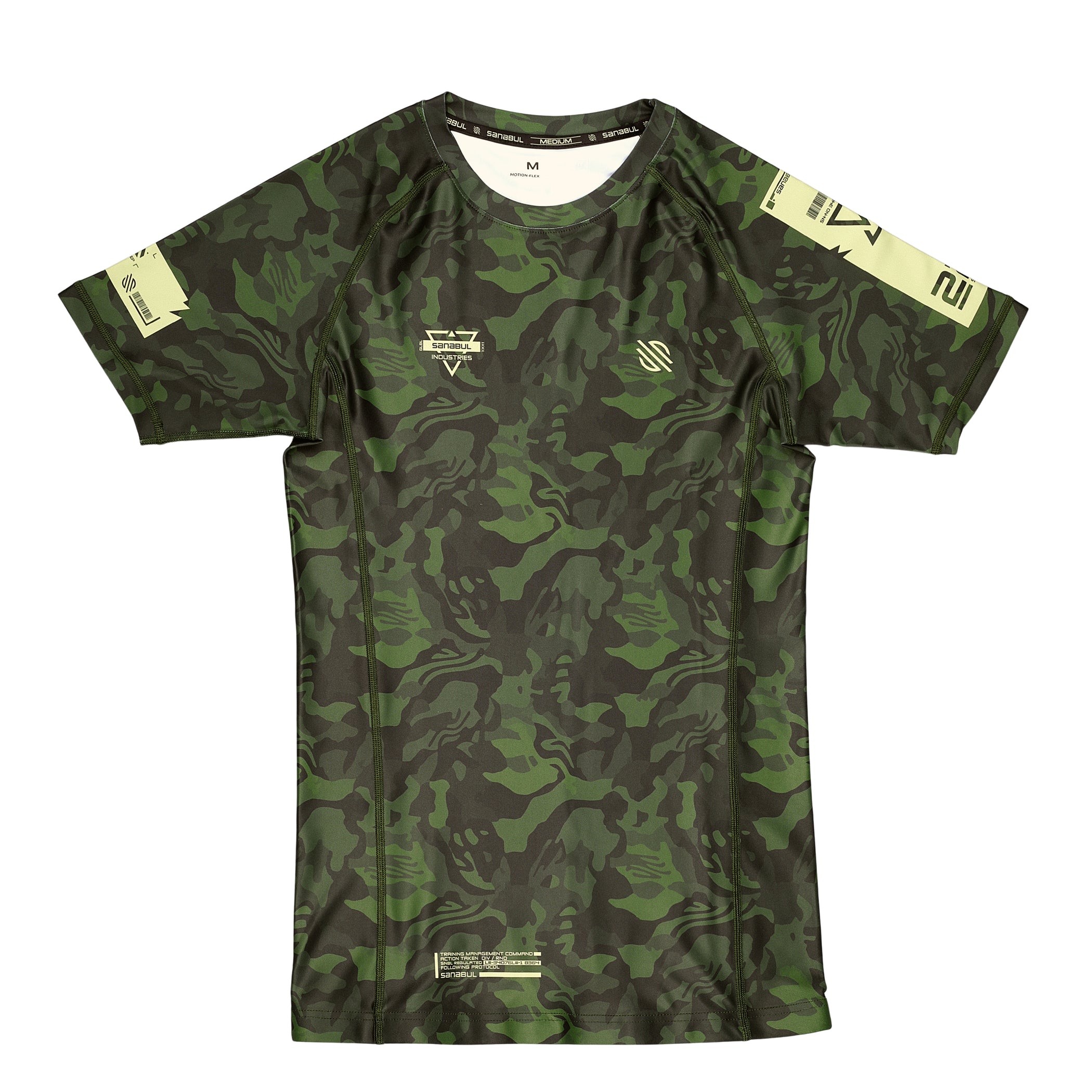 Sanabul Camo Short Sleeve MMA & No Gi BJJ Rash Guard