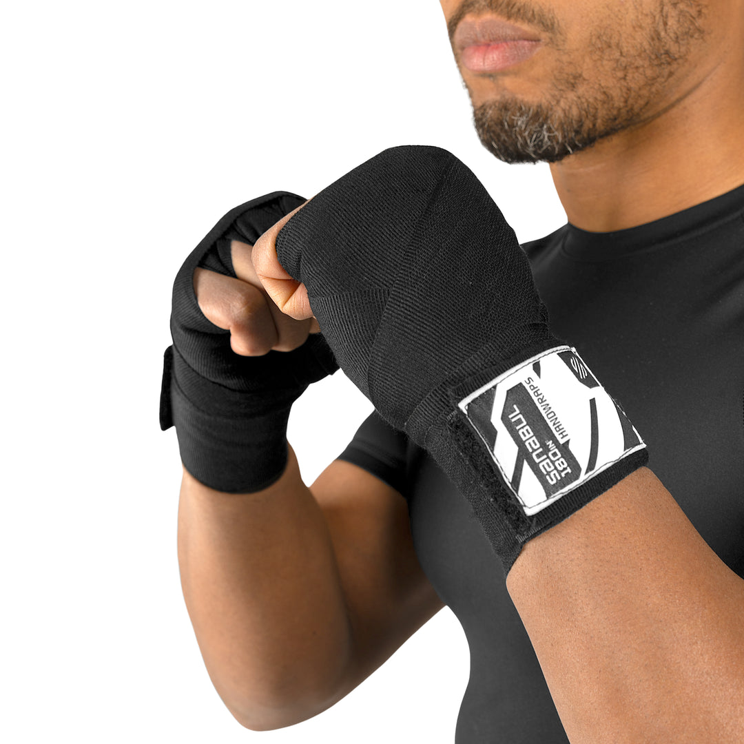 Elastic 180 inch Boxing Hand wraps | Premium Quality - StrikeFit – Sanabul