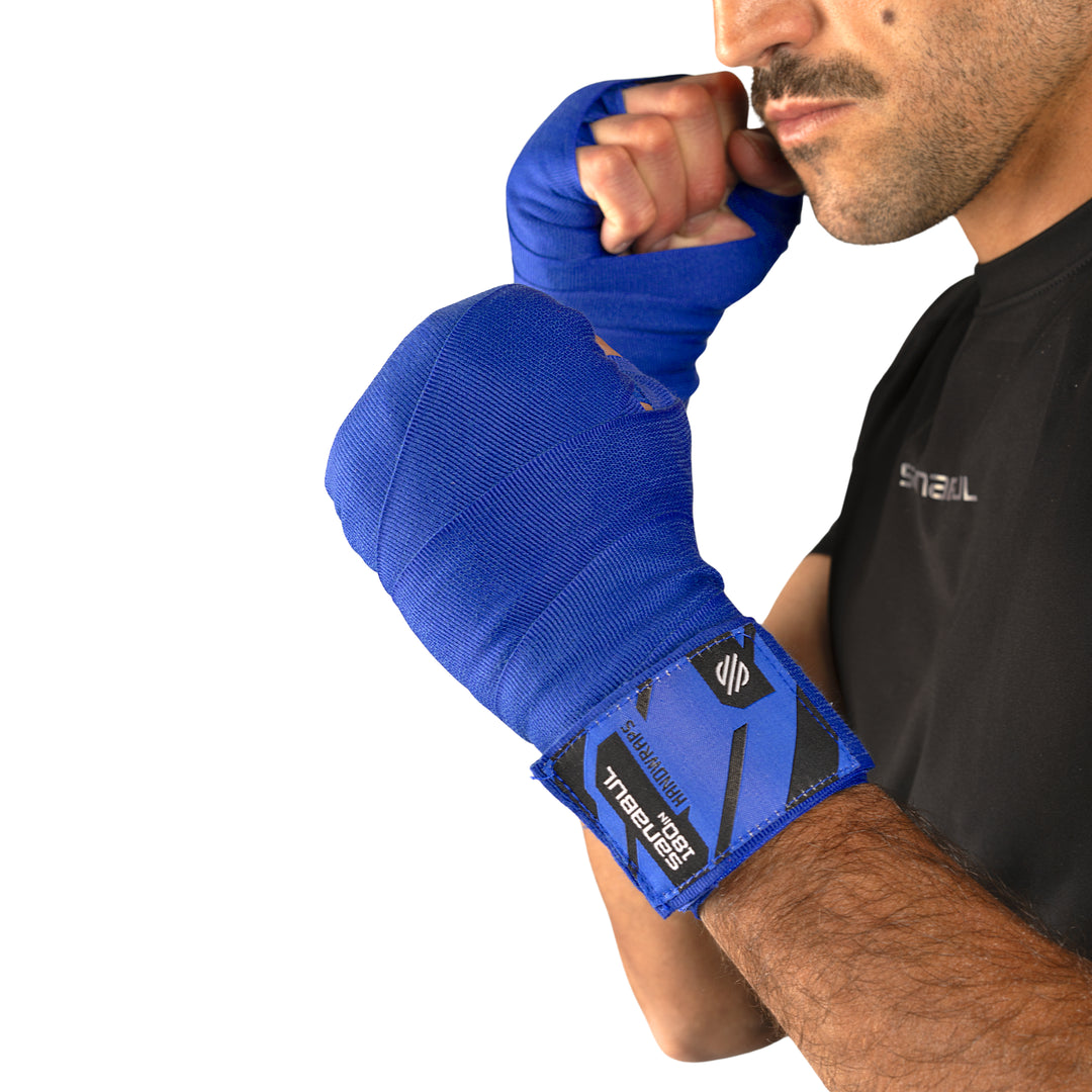Elastic 180 inch Boxing Hand wraps | Premium Quality - StrikeFit – Sanabul