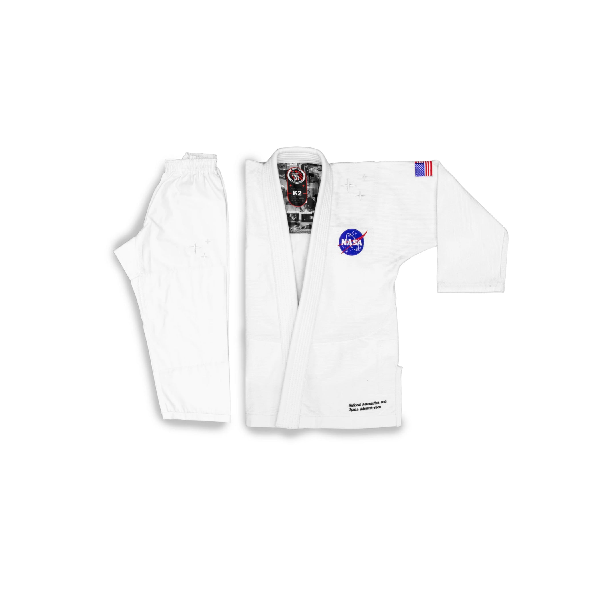 Kids space-inspired NASA Brazilian Jiu Jitsu Gi | Sanabul