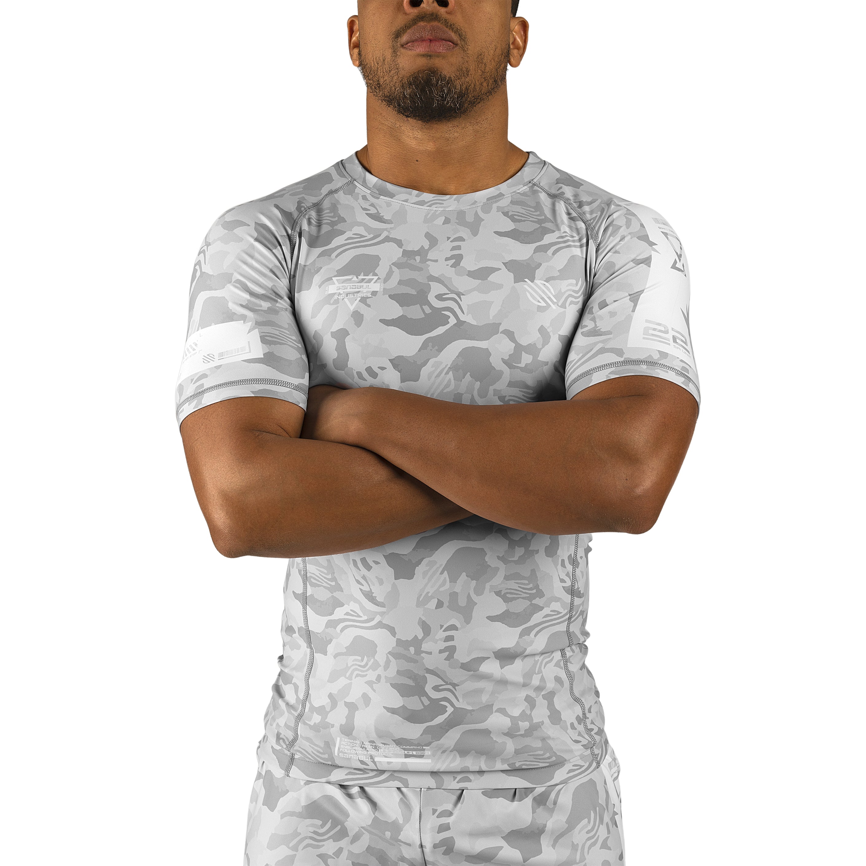 Sanabul Camo Short Sleeve MMA & No Gi BJJ Rash Guard