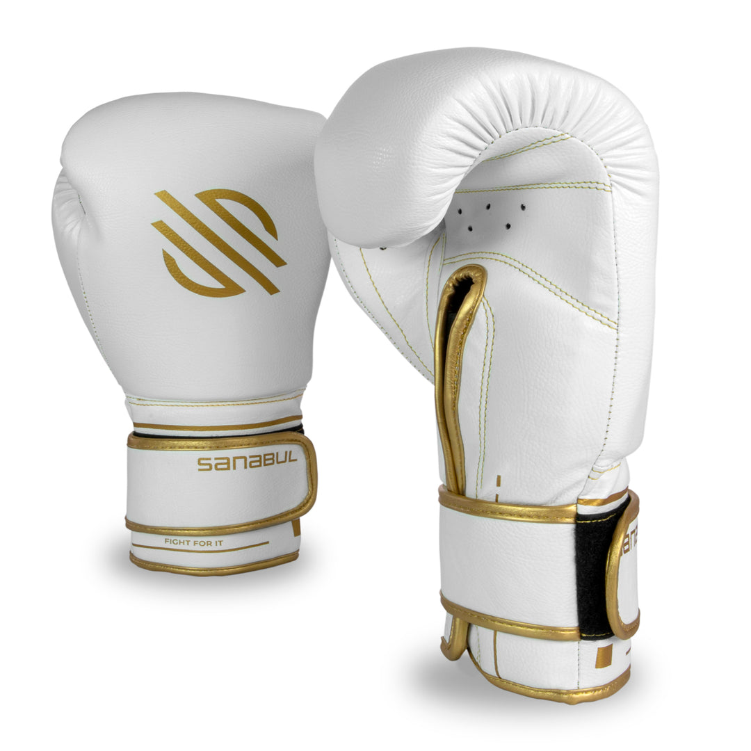 Gold Strike Pro Boxing & Kickboxing Gloves | Sanabul