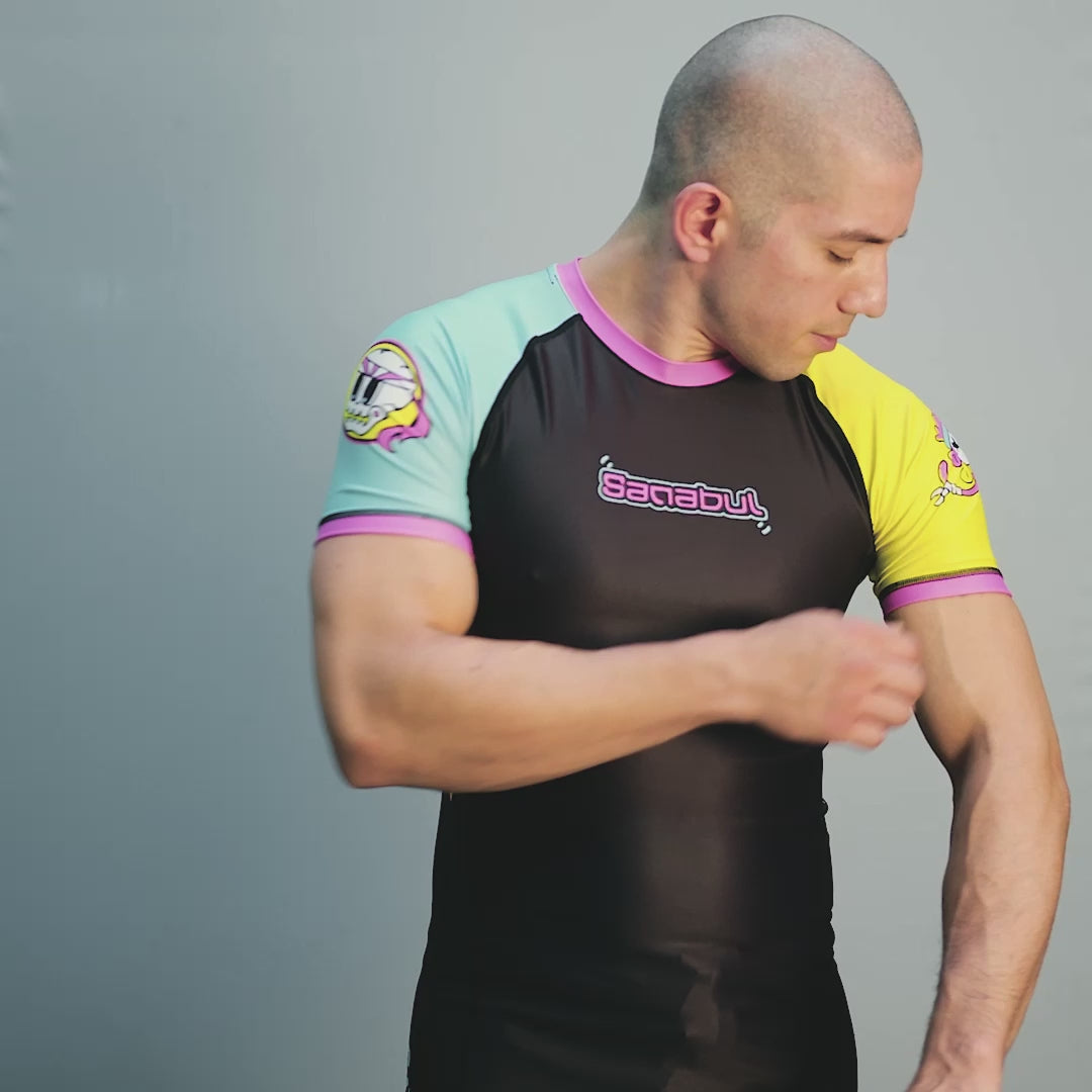 Ronin Short Sleeve MMA BJJ Jiu Jitsu Rash Guard | Sanabul