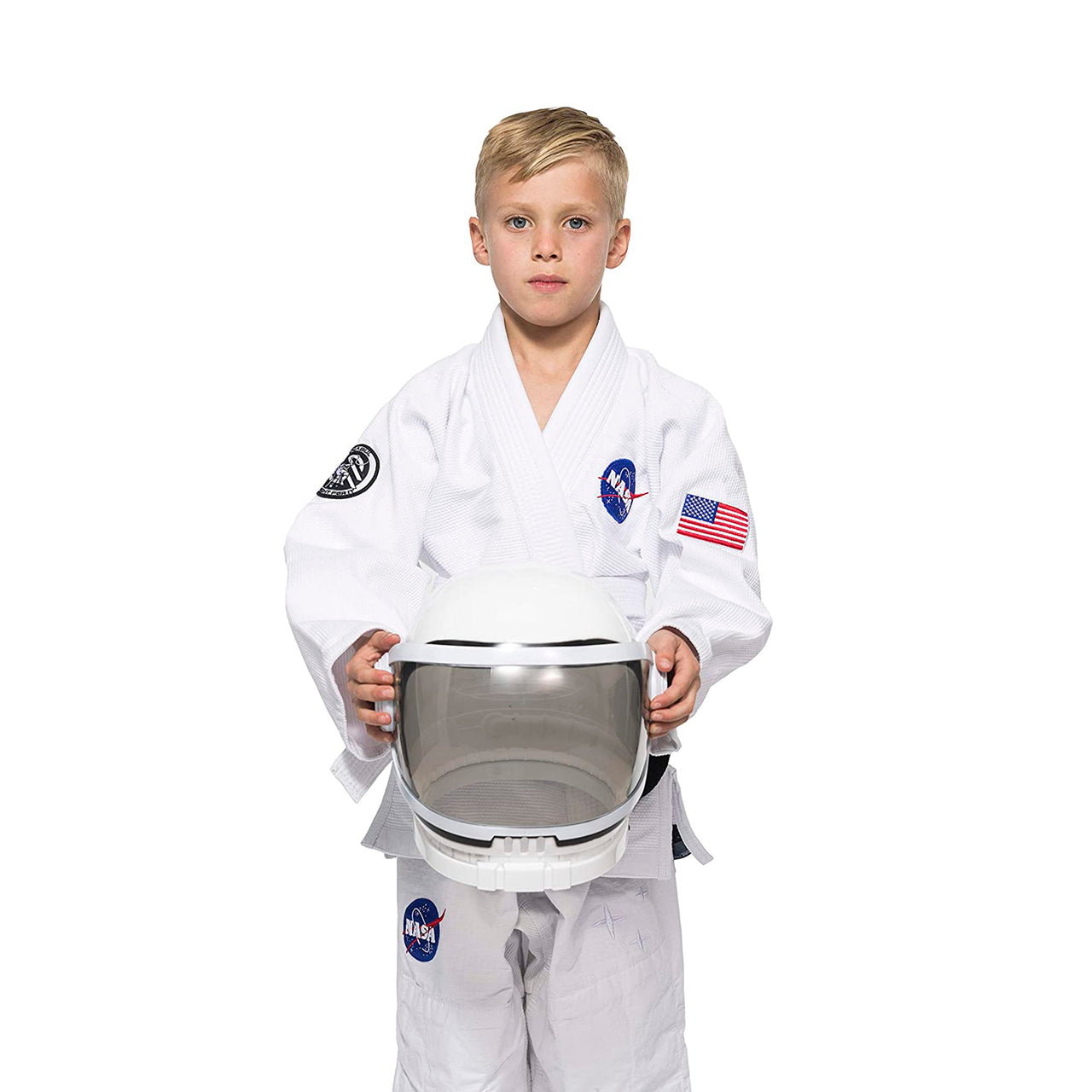 Kids space-inspired NASA Brazilian Jiu Jitsu Gi | Sanabul