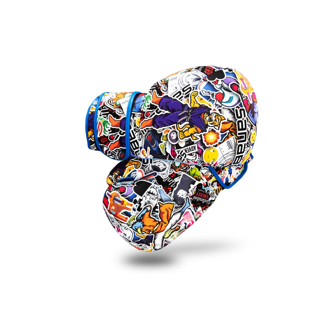 Sticker Bomb Adult Boxing Gloves | Sanabul